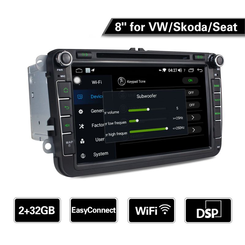 Best VW Autoradio Android Car Stereo GPS Navigation for Golf/Jetta ...