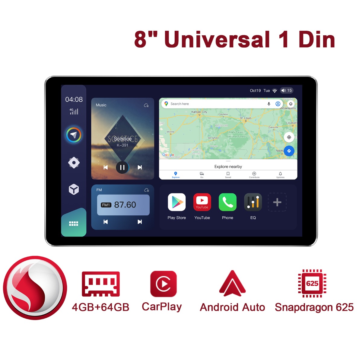 Joying Single Din Head Unit Android Autoradio