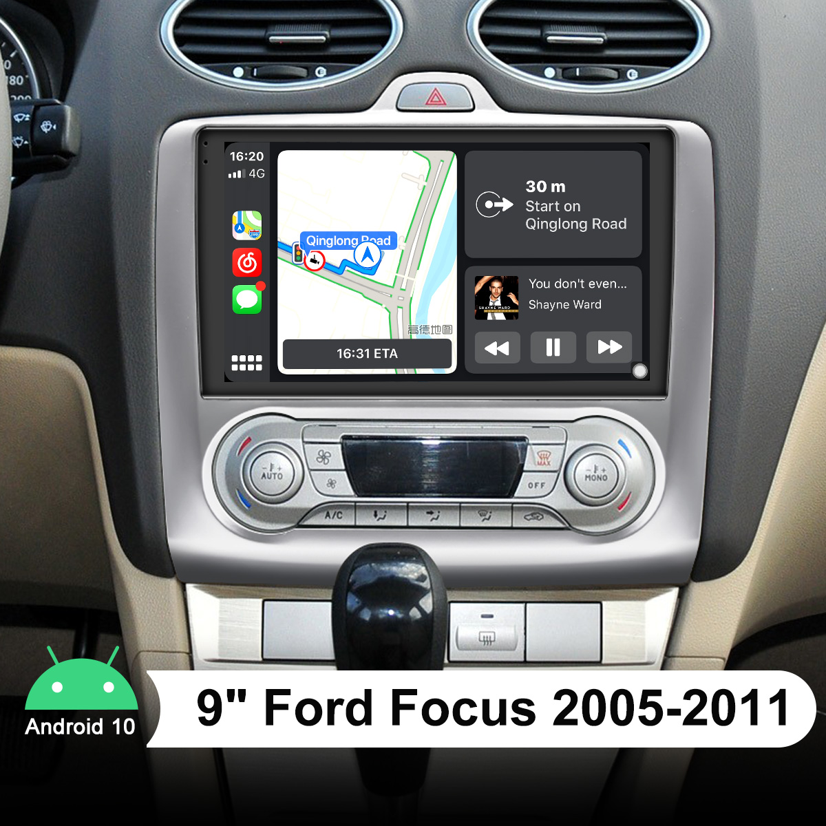 Ford Focus Head Unit Replacement Android Radio - Joying