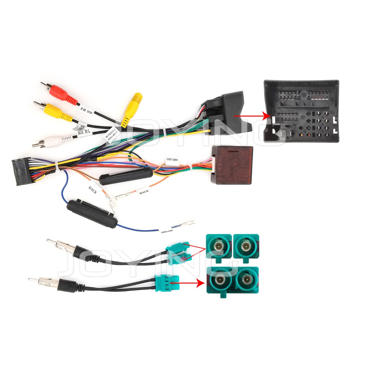 Joying VW Plug and Play canbus adapter inteface Head Unit wiring harness