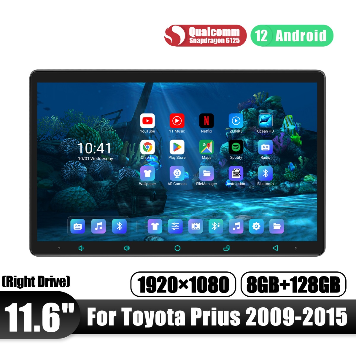 Toyota Prius Head Unit Replacement Android Auto System