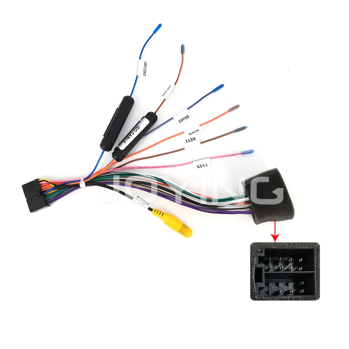 Aftermarket Standard ISO Universal Wiring Cable Harness for Android ...