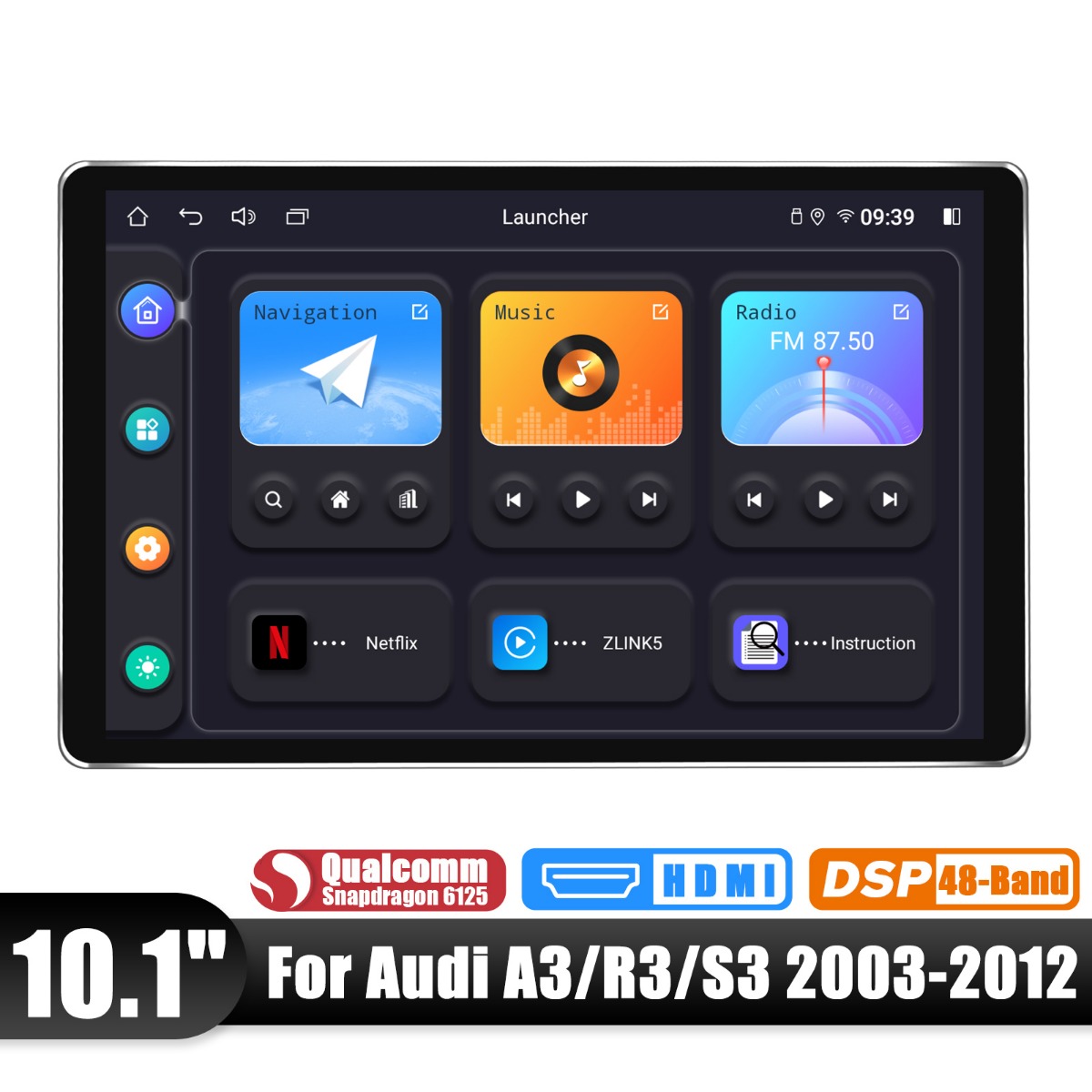 Android Head Unit for Audi A3/S3/RS3 Car GPS Navigation System