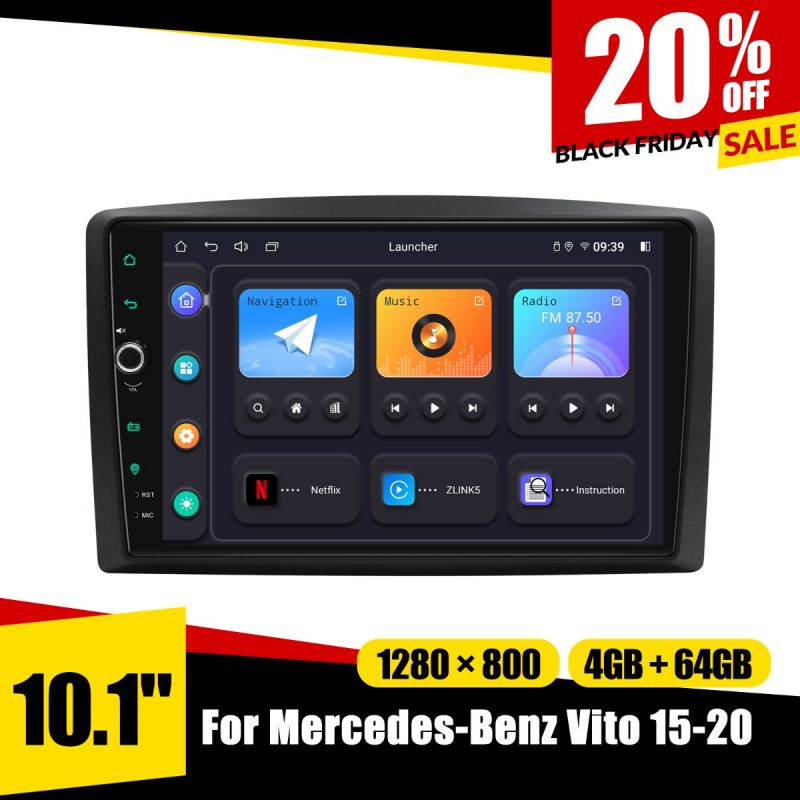 Mercedes Vito Car Stereo Android Auto System