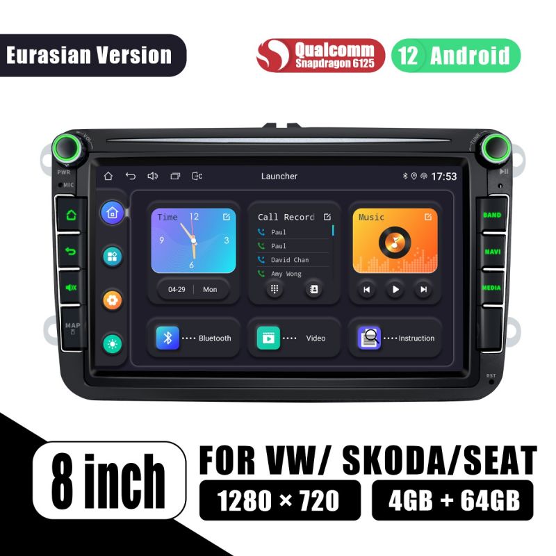 Volkswagen Car Radio Replacement Android 12