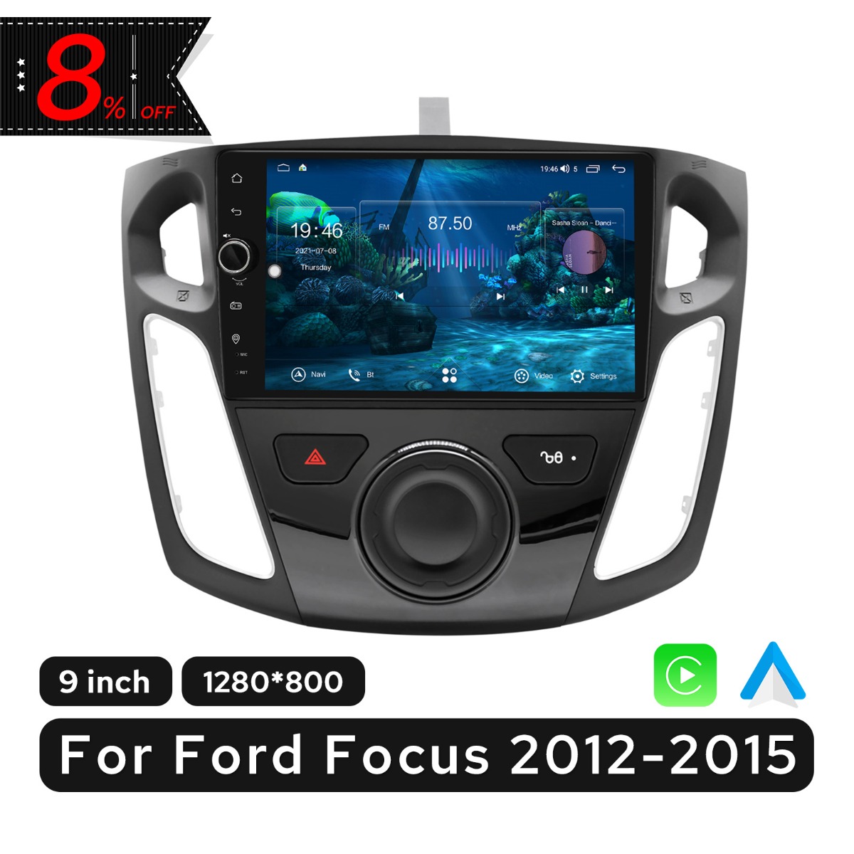 Ford Focus Head Unit Replacement Android Radio - Joying