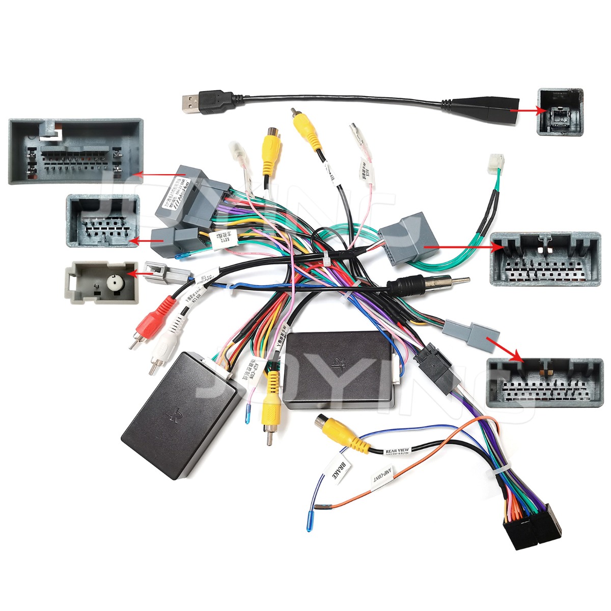 Best Aftermarket Android Car Stereo Wiring Camera Canbus Harness adapter