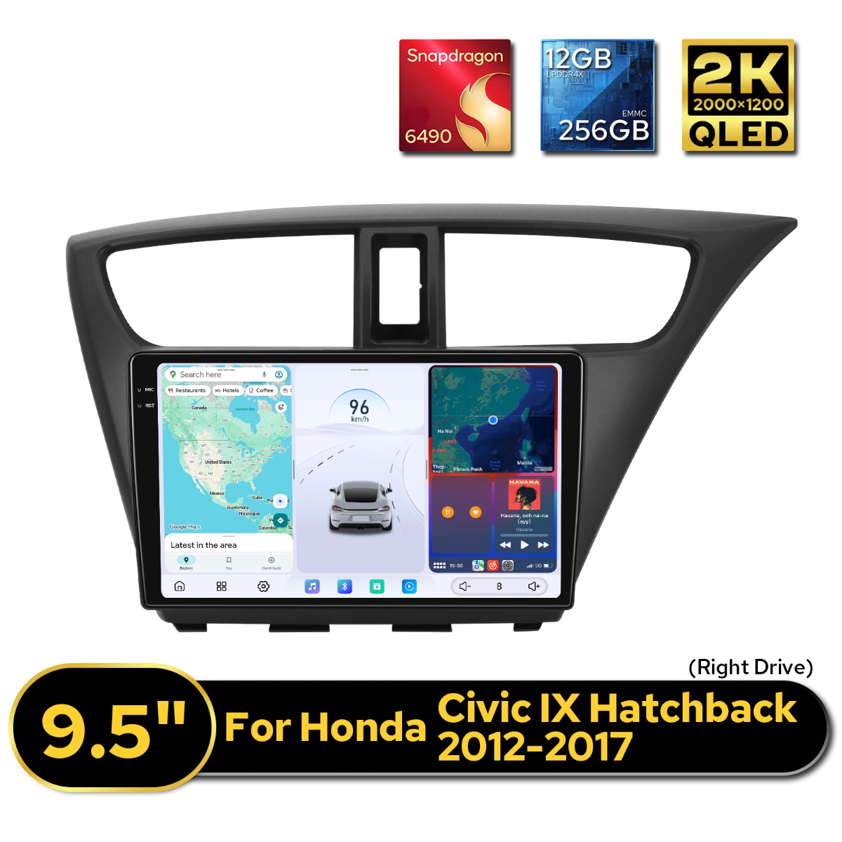Joying Honda Civic Radio Android 12 System