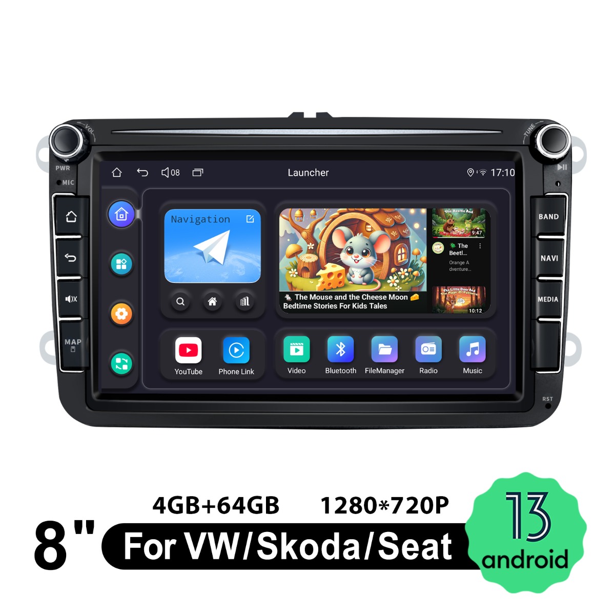 Plug-and-Play Android Head Unit for VW/Skoda/Seat